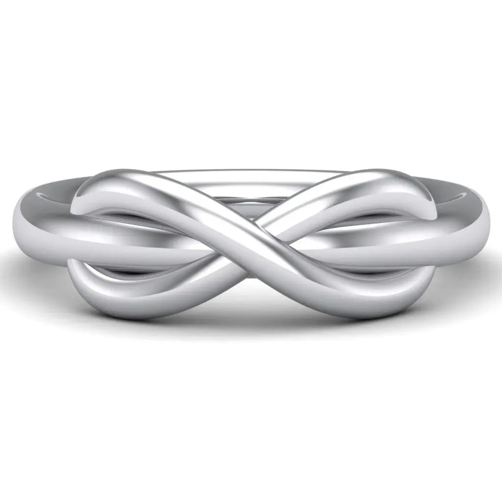 Infinity Plain Platinum Ring for Men JL PT 459 Jewelove