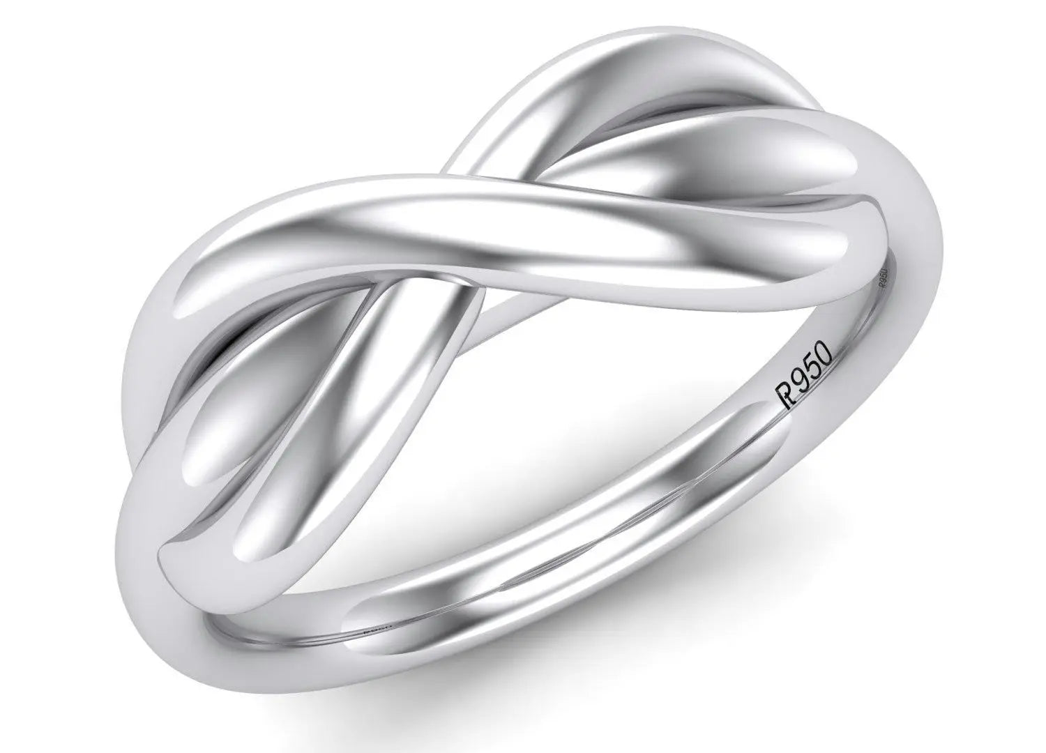 Infinity Plain Platinum Ring for Men JL PT 459 Jewelove